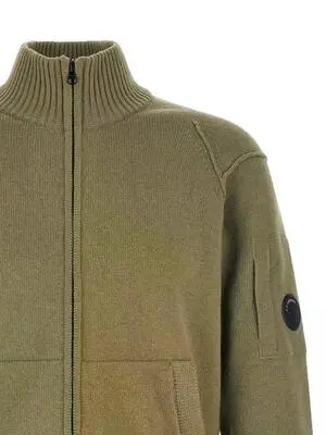 C.P. COMPANY Lambswool Lens Full-zip Sweater