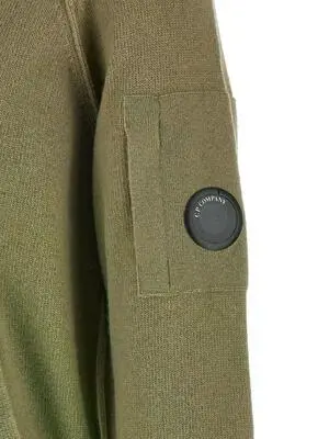 C.P. COMPANY Lambswool Lens Full-zip Sweater