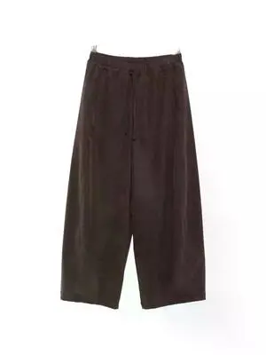 WOC Sechura Drawstring Wide-leg Trousers - Brown