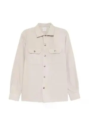 Brunello Cucinelli Garment-dyed Overshirt - Neutrals
