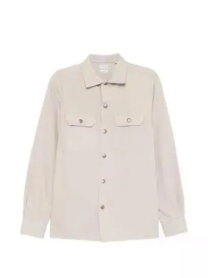 Brunello Cucinelli Garment-dyed Overshirt - Neutrals
