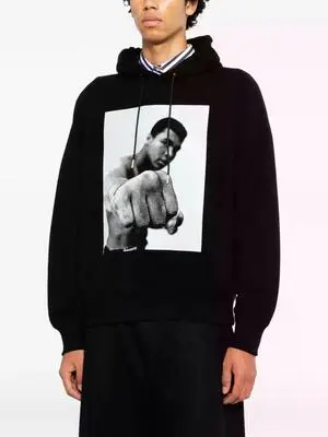 Sacai Graphic Print Drawstring Hoodie