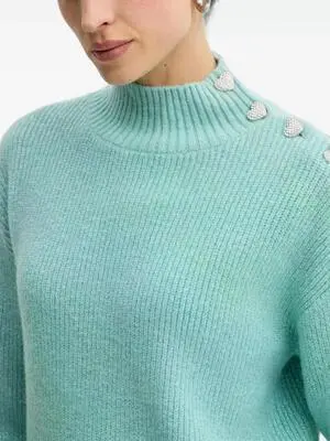 MORGAN Heart Button Sweater