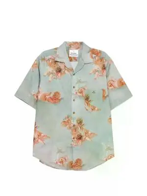 VIVIENNE WESTWOOD Primavera Cherubs-print Shirt - Blue