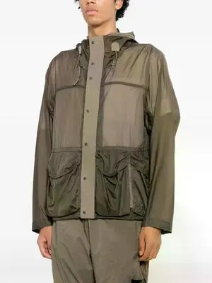 TEN C Hooded Panelled Jacket