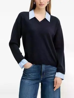 MORGAN Turned-down Collar Sweater