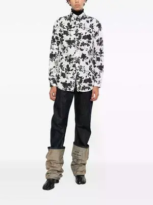 VIVIENNE WESTWOOD Floral-print Long-sleeve Shirt - White