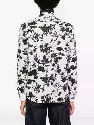 VIVIENNE WESTWOOD Floral-print Long-sleeve Shirt - White