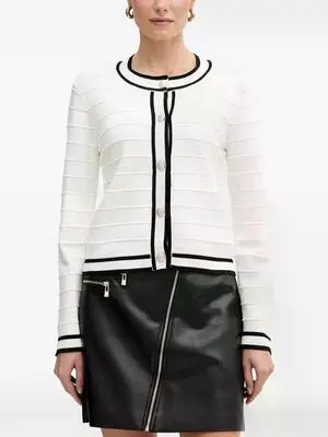 MORGAN Buttoned Cardigan - White