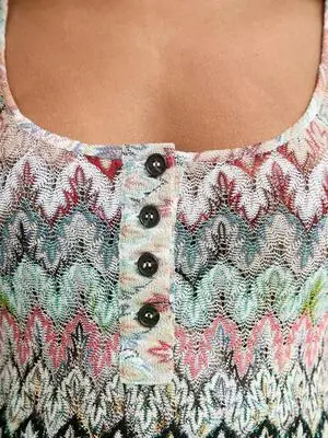 Missoni Zigzag-knit Sleeveless Top