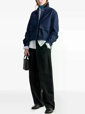 Maison Kitsuné Mini Denim Barn Jacket - Blue