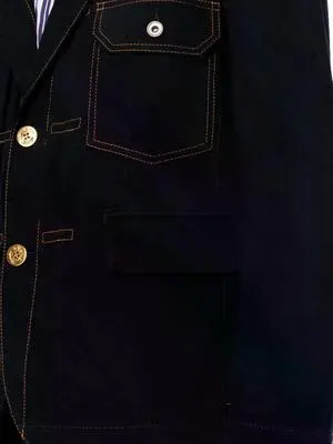 Sacai Contrast-stitch Single-breasted Blazer