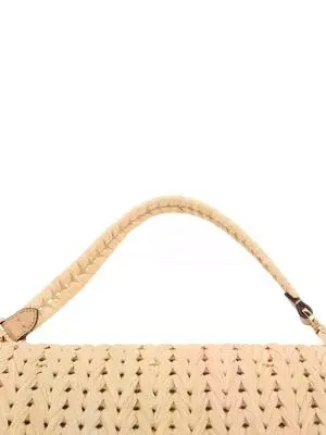 Fendi 2010-2026 Crochet Raffia Baguette Satchel