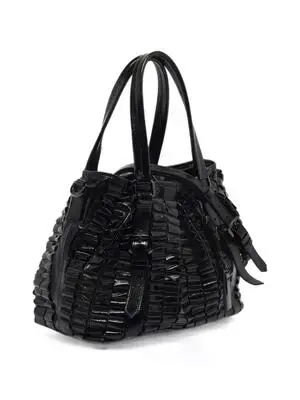 Burberry Large Lowry Patent Leather Tote Bag
