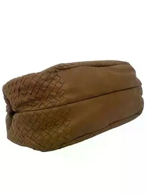 Bottega Veneta 2012-2026 Medium Intrecciato Campana Hobo Bag - Brown