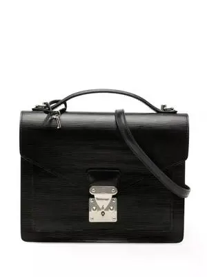 LOUIS VUITTON 2006 Epi Monceau 28 Satchel - Black