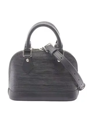LOUIS VUITTON 2021-2026 Epi Nano Alma Satchel - Black