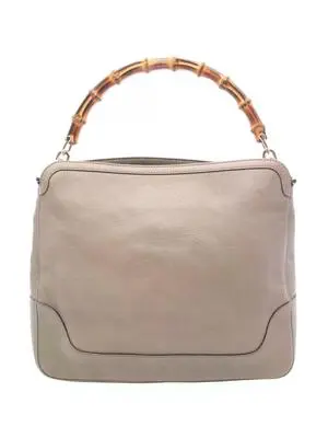 Gucci 2016-2026 Calfskin Bamboo Diana Satchel - Neutrals