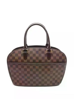 LOUIS VUITTON 2002 Damier Ebene Sarria Horizontal Handbag