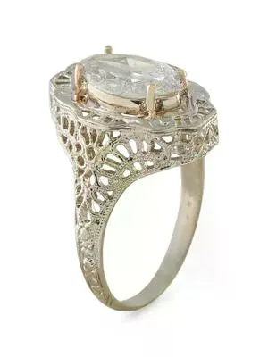 LB EXCLUSIVE Filigree-design Diamond Ring