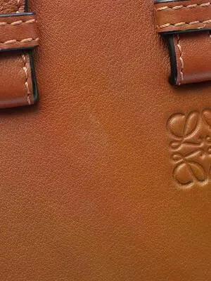 Loewe 2010-2026 Mini Leather And Canvas Hammock Bag Satchel