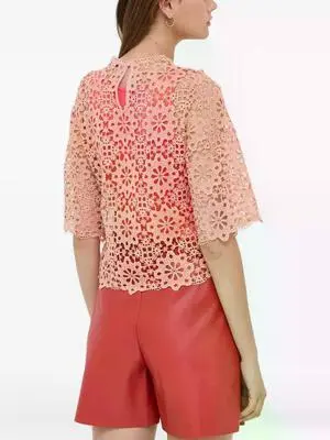 MORGAN Lace Openwork Top
