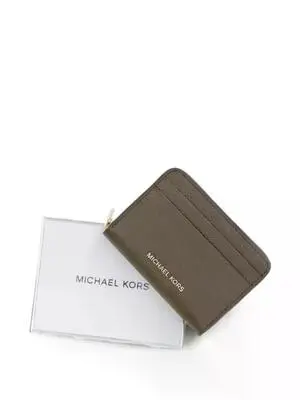 Michael Kors Logo-plaque Pebbled Wallet