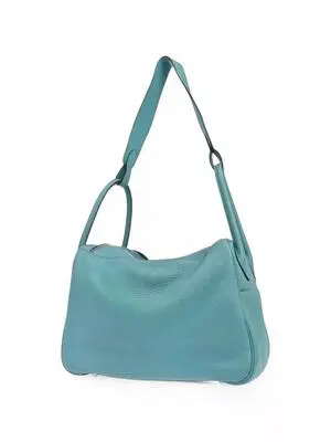 Hermès 2015 34 Lindy Taurillon Clemence Shoulder Bag - Blue