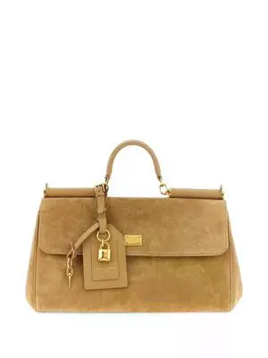 Dolce & Gabbana Medium My Sicily Handbag In Split Calfskin