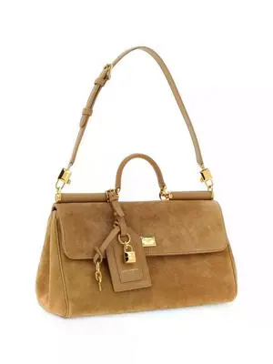 Dolce & Gabbana Medium My Sicily Handbag In Split Calfskin
