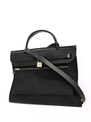 Hermès 2017 Pm Herbag Zip Two-way Tote Bag - Black