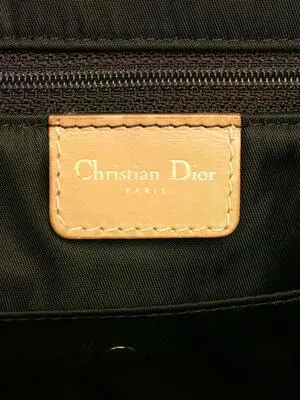 Dior 2001 Diorissimo Canvas Double Saddle Bowler Bag Handbag