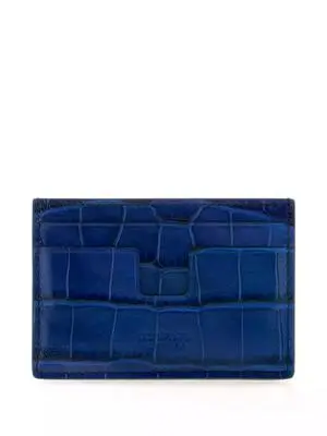 TOM FORD Crocodile-effect Leather Card Holder
