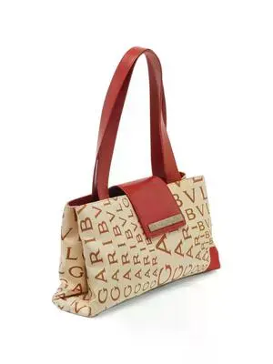 BVLGARI Logomania Calf-leather-trim Tote Bag