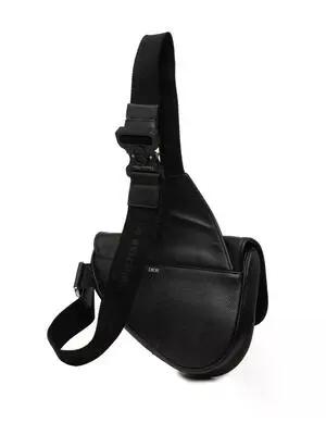 Dior 2019 Grained Calfskin Saddle Bag Crossbody Bag