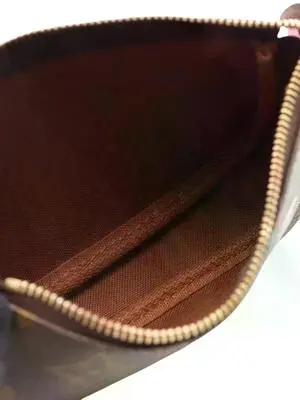 LOUIS VUITTON Monogram Illustre Mini Pochette Accessories Handbag - Brown