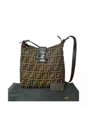 Fendi Zucca Canvas Shoulder Bag