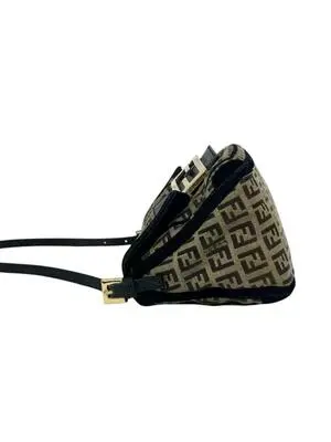 Fendi Zucchino Canvas Shoulder Bag