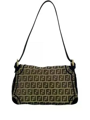 Fendi Zucchino Canvas Shoulder Bag