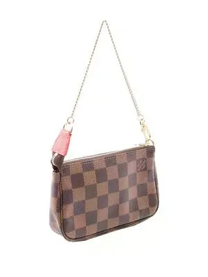 LOUIS VUITTON Damier Ebene Illustre Mini Pochette Accessories Handbag