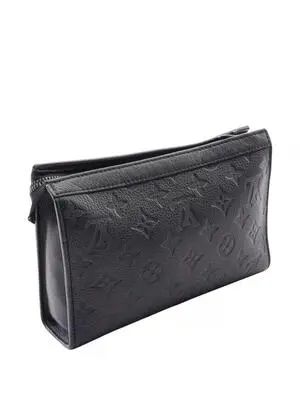 LOUIS VUITTON Monogram Shadow Gaston Wearable Wallet Crossbody Bag - Black