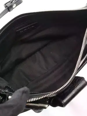 Balenciaga Small Lambskin Sling Bag Satchel - Black