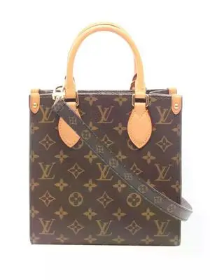 LOUIS VUITTON 2000-2026 Monogram Sac Plat Bb Satchel - Brown
