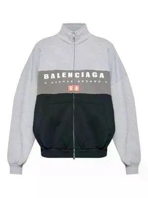 Balenciaga Zip-up Sweatshirt - Grey