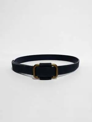 Brochu Walker The Saddle Suede Belt - Navy