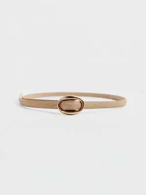 Brochu Walker The Chelsea Suede Belt - Straw