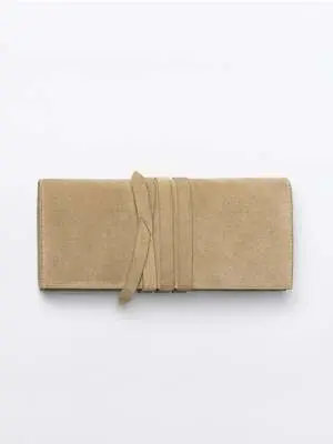 Brochu Walker The Bridle Suede Pochette Clutch - Antler