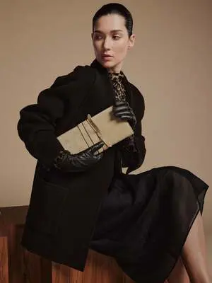 Brochu Walker Suede Pochette Clutch