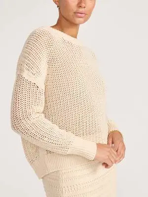 Brochu Walker The Everyday Pointelle Bright Crew