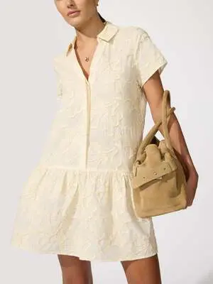 Brochu Walker The Antibes Embroidered Dress - Ecru